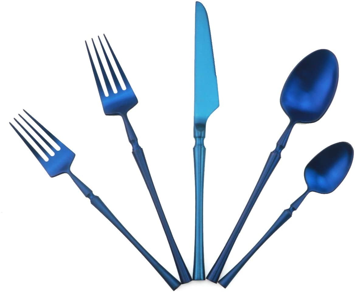 Gugrida Unique & Beautiful Flatware Set - 20 Piece Iridescent ...