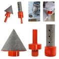 Guhuijie, 3-Piece Diamond Beveling Chamfer Bits for Marble, Granite ...