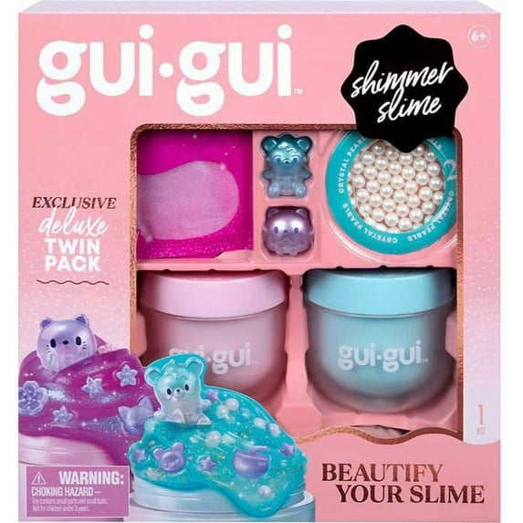 Gui-Gui Shimmer Slime Deluxe Set Twin Pack (The Most Beautiful Slime ...