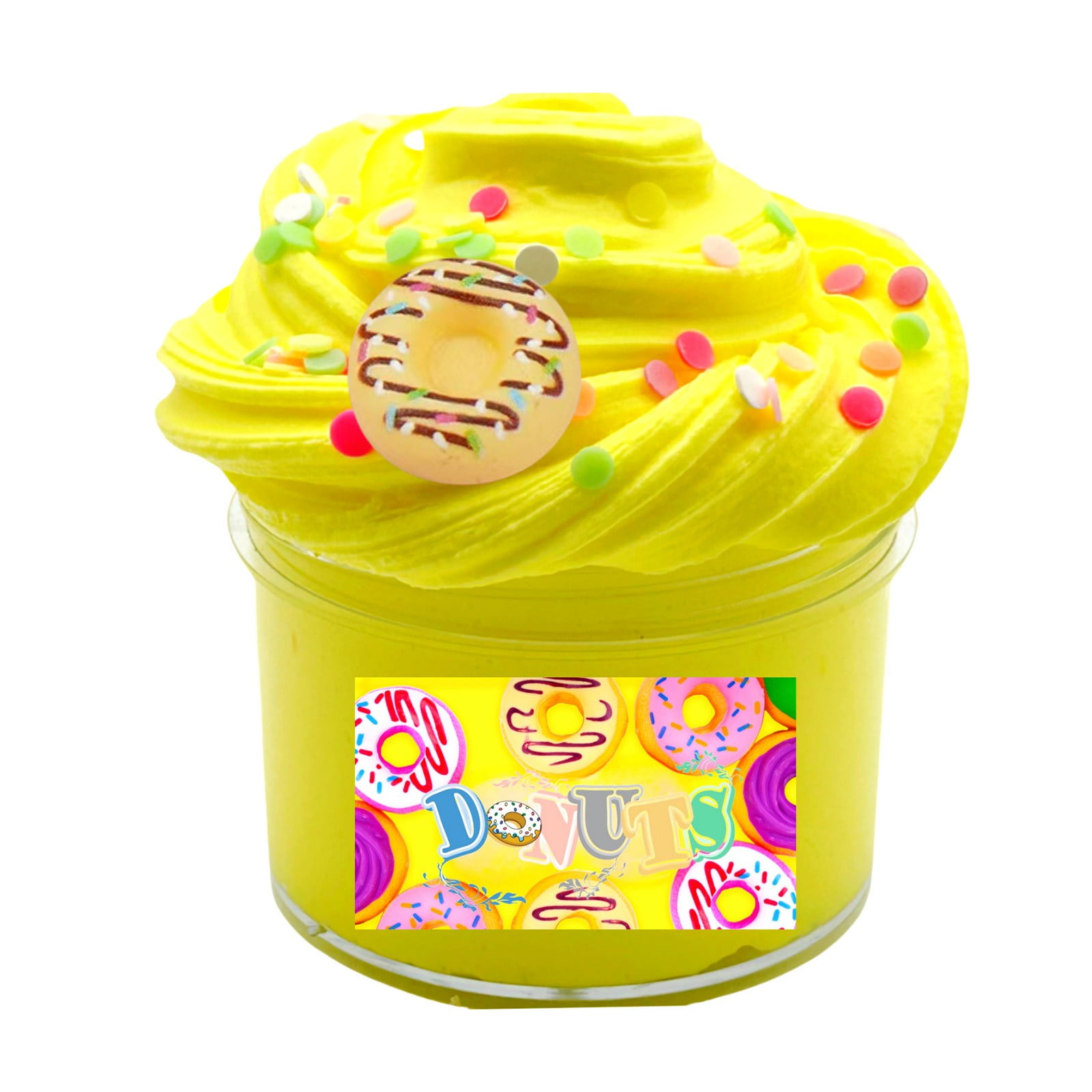 Gui Gui Slime:Colorful Donut-Themed Fluffy Slime Soft, Stretchable, Non ...
