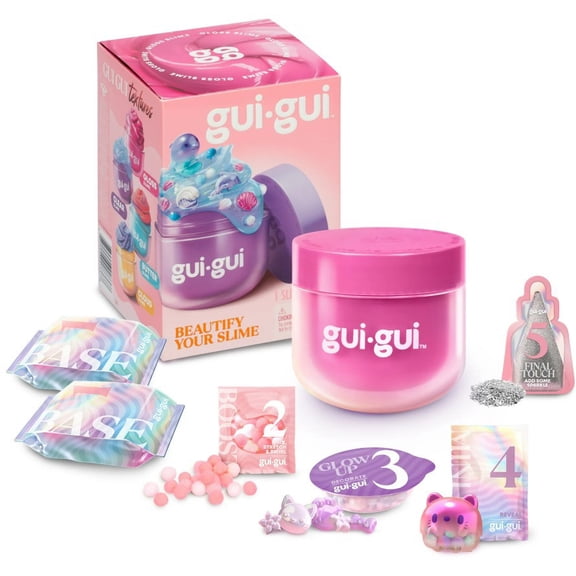 Gui Gui Shimmer Deluxe Duo Pack, 2 Iridescent Slimes, Level up Your ...