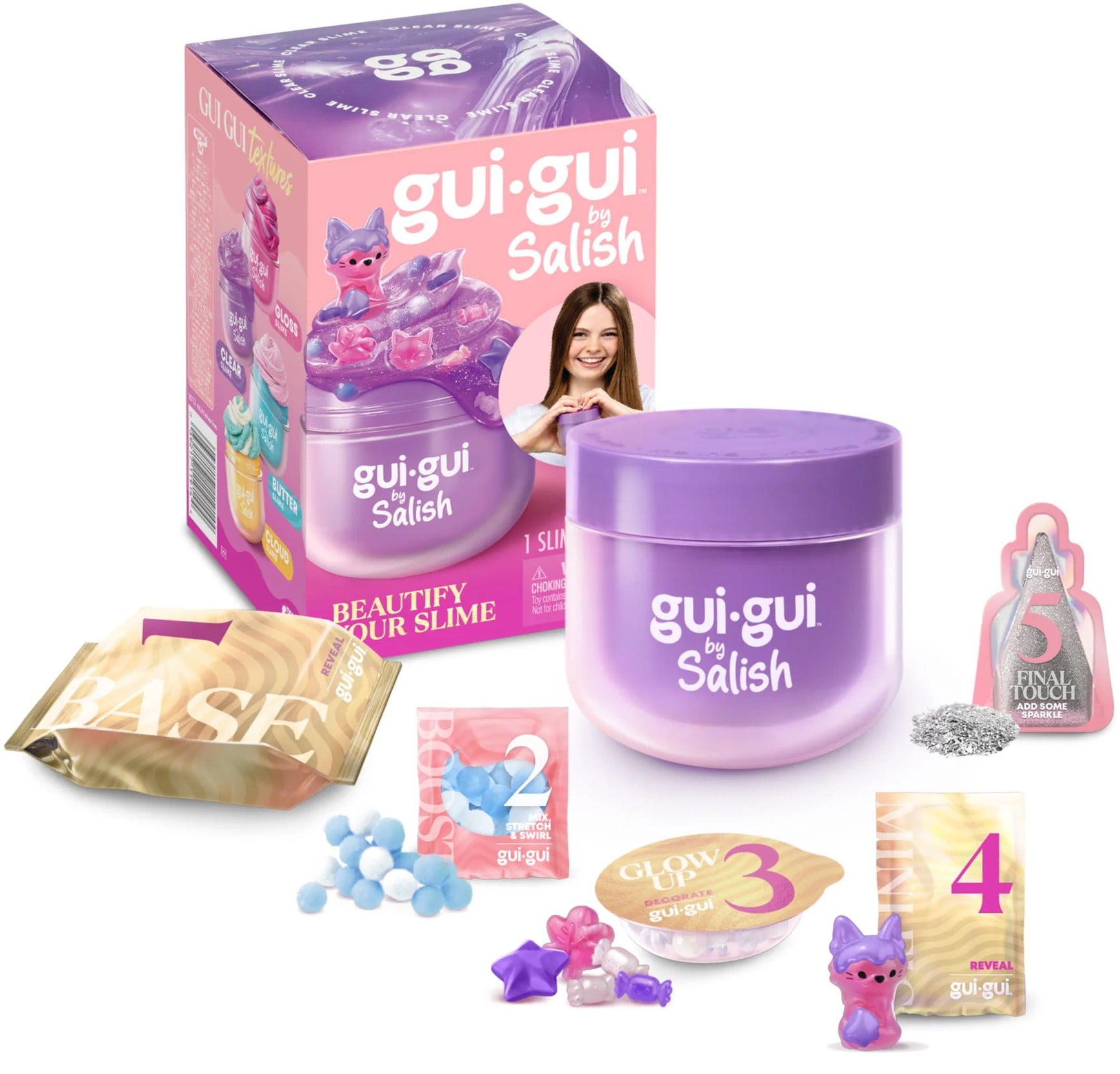 Gui-Gui by Salish Slime PURPLE Clear Pack (The Most Beautiful Slime ...