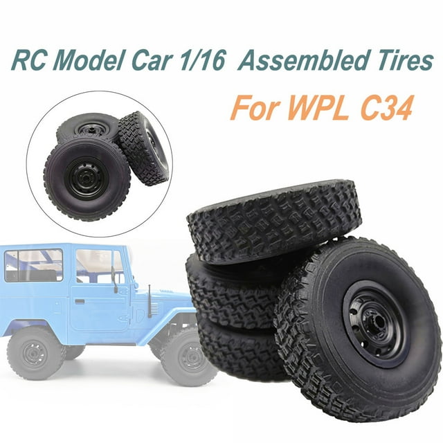 Guibest WPL RC Model Car 1/16 WPL C34 Assembled Tires For Truck Parts ...