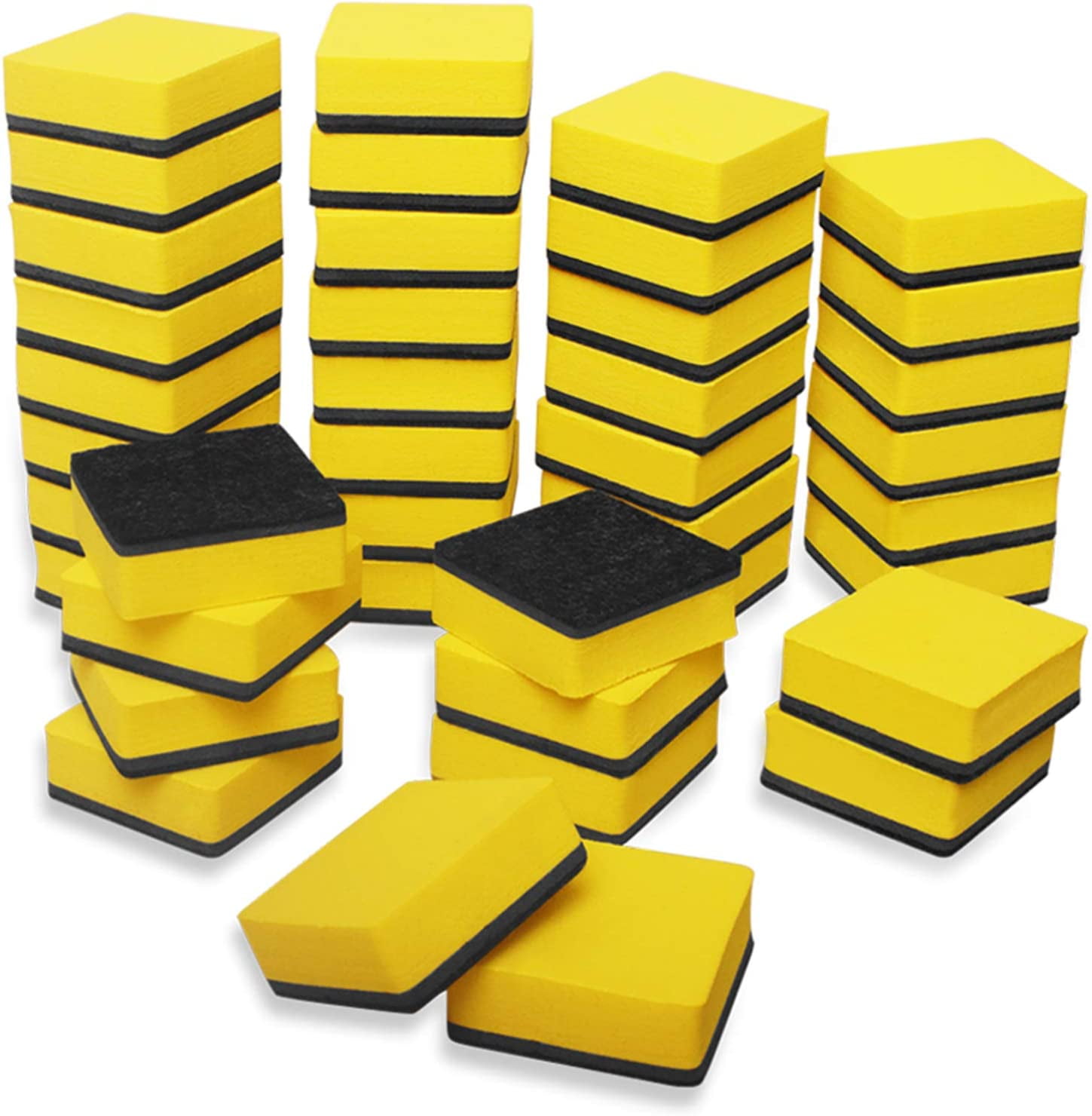Guichangkai Magnetic Dry Eraser Chalkboard Bulk Pack Yellow 40 Count 40 ...