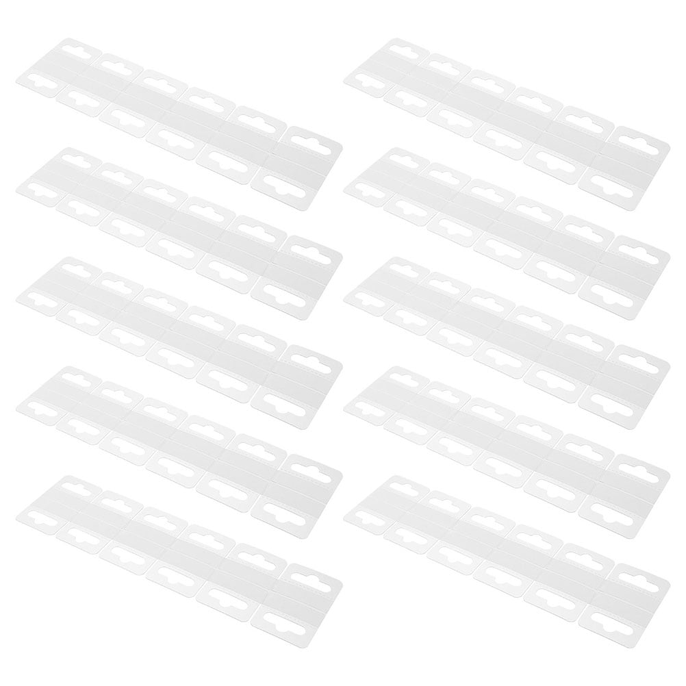 WRITWAA Clear Sticky Hooks Slot Hole Hooks PVC 100pcs for Home Use ...