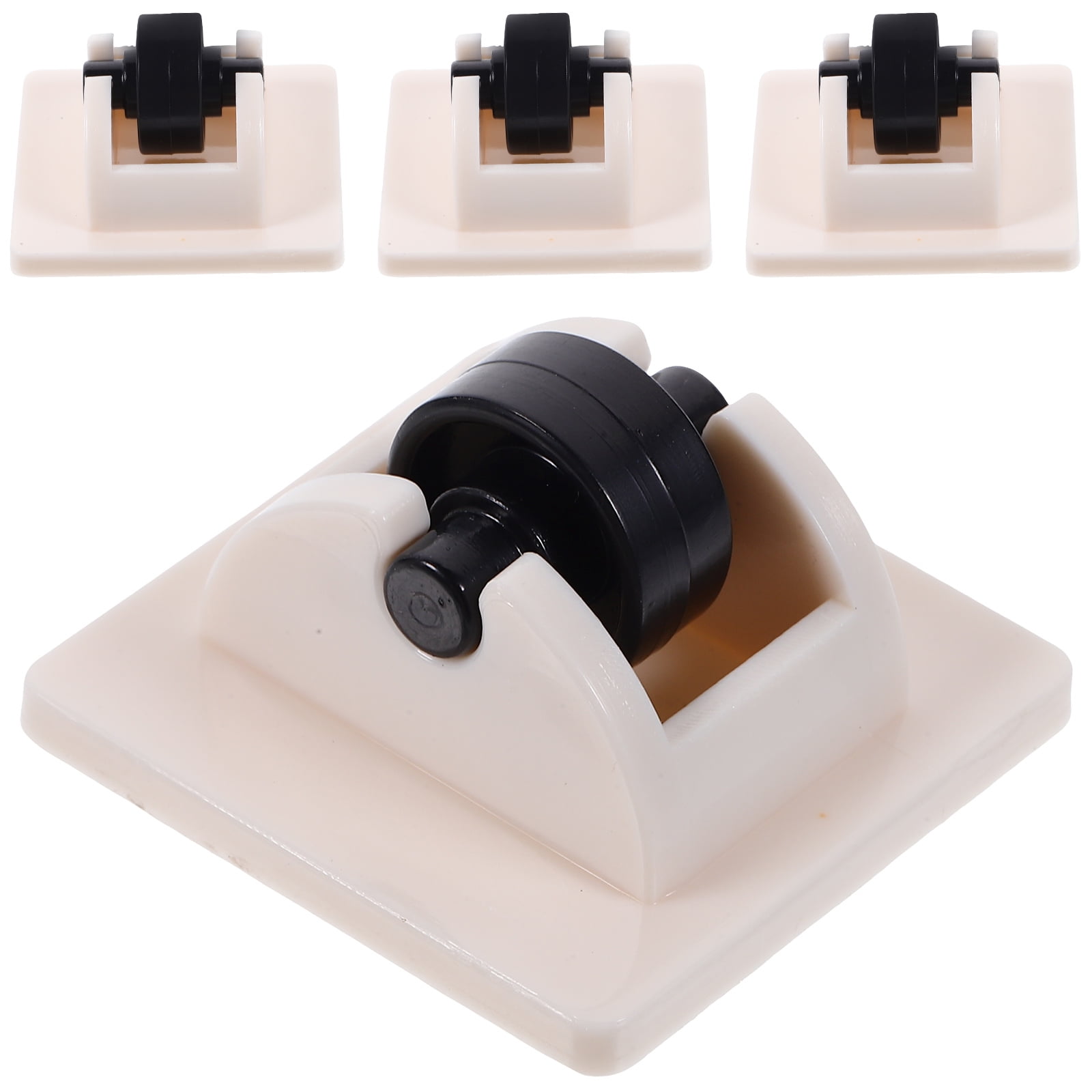 Guichaokj 4 Pcs Heavy Duty Adhesive Caster Wheels for Garbage Can Trash ...