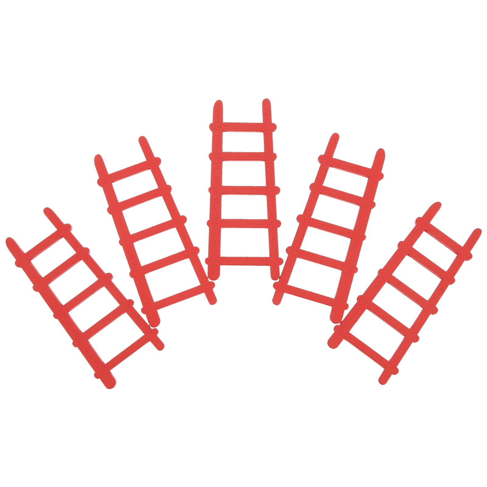 Guichaokj 5 Pcs Wooden Ladder Model Adorable Ladders Ornament Landscape ...