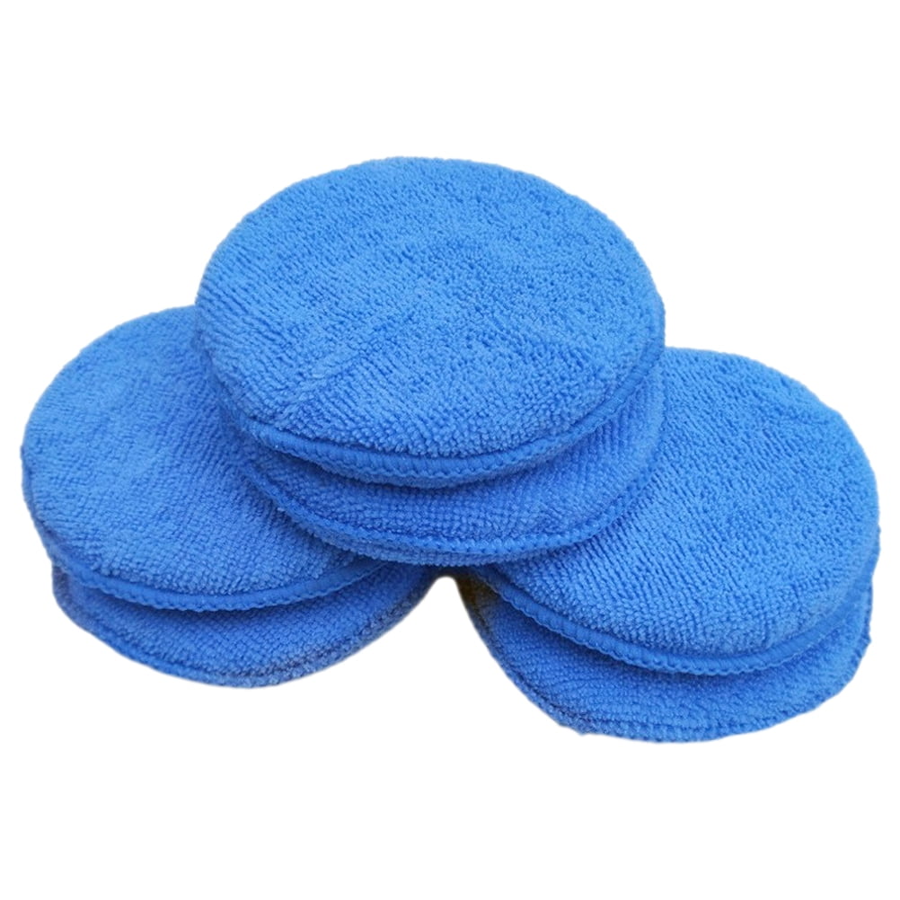 WRITWAA Wax Applicator Pads Blue Sponge Home Cleaners Cleaning 6Pcs 4 ...
