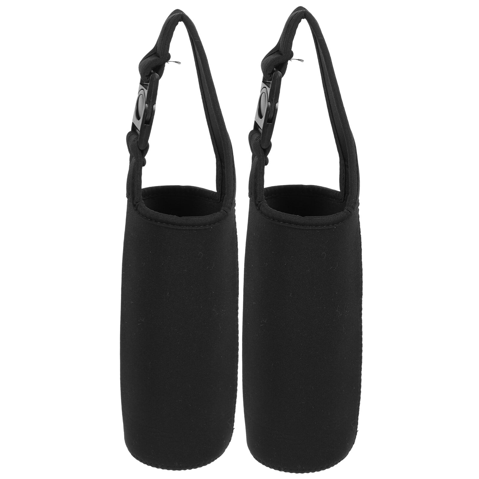 WRITWAA Portable Water Bottle Carrier Water Bottle Covers Black 2Pcs ...