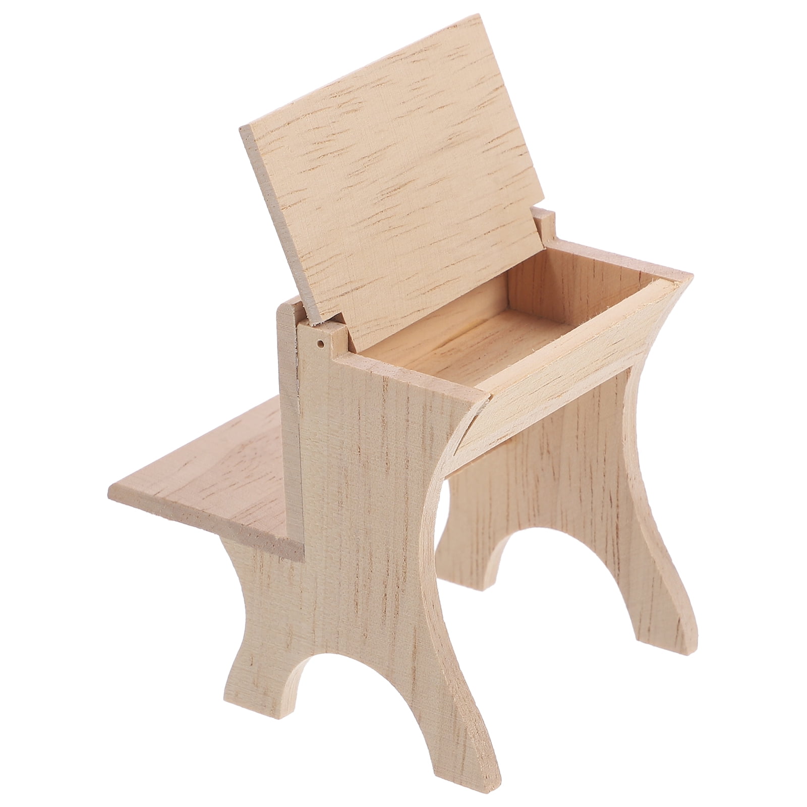 Guichaokj Doll House School Table Miniature Tables and Chairs Crafts ...