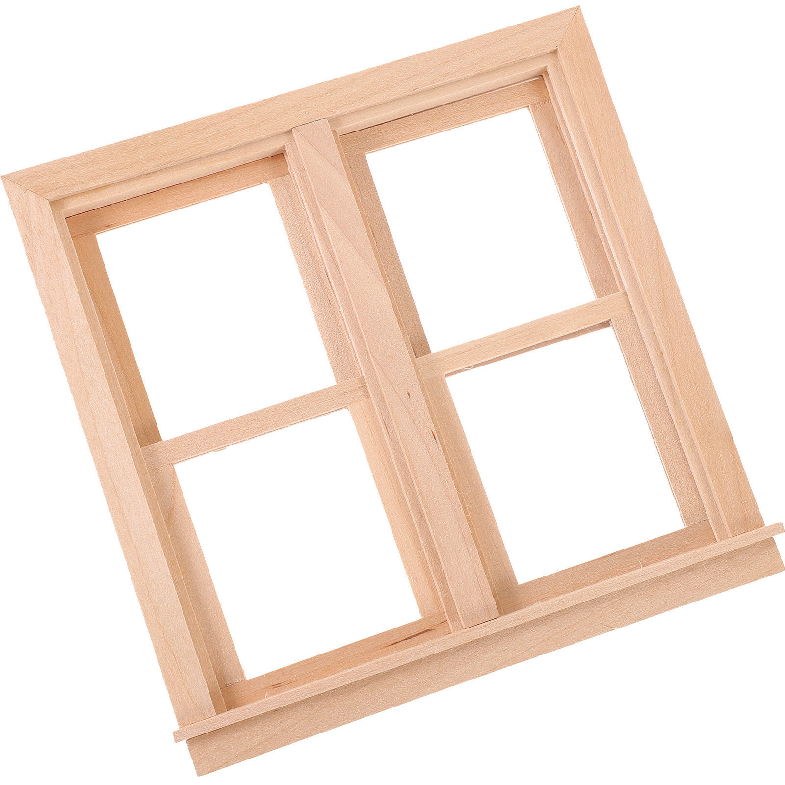 WRITWAA dollhouse window frame Mini House Window Model Wood 1Set ...