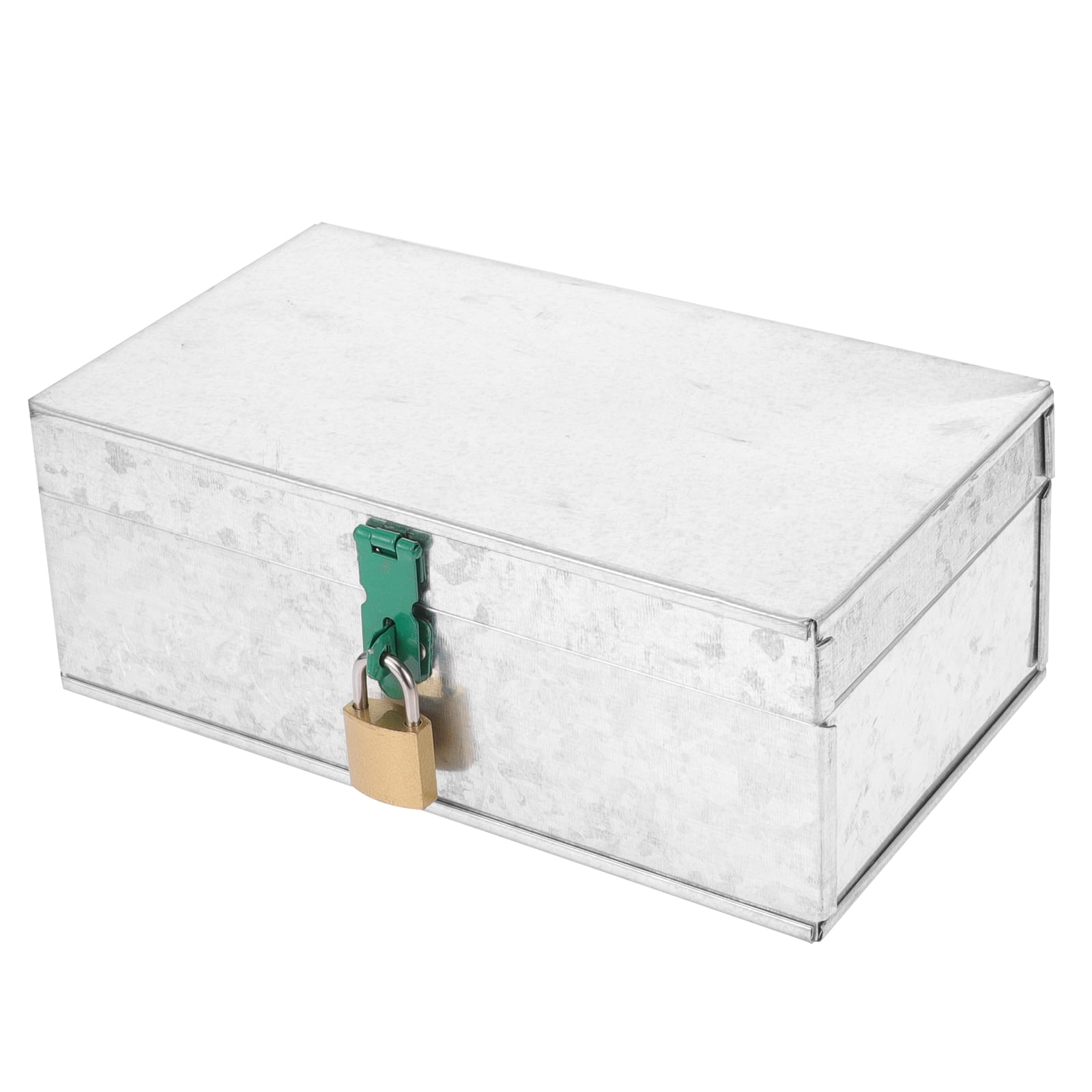 WRITWAA Iron Tool Holder Storage Box for Home with Lock and Comfortable ...