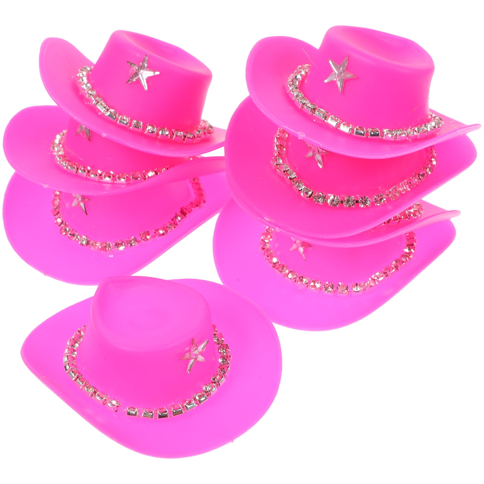 Guichaokj 10 Pcs Miniature Cowgirl Hats Tiny Western Style Dollhouse ...