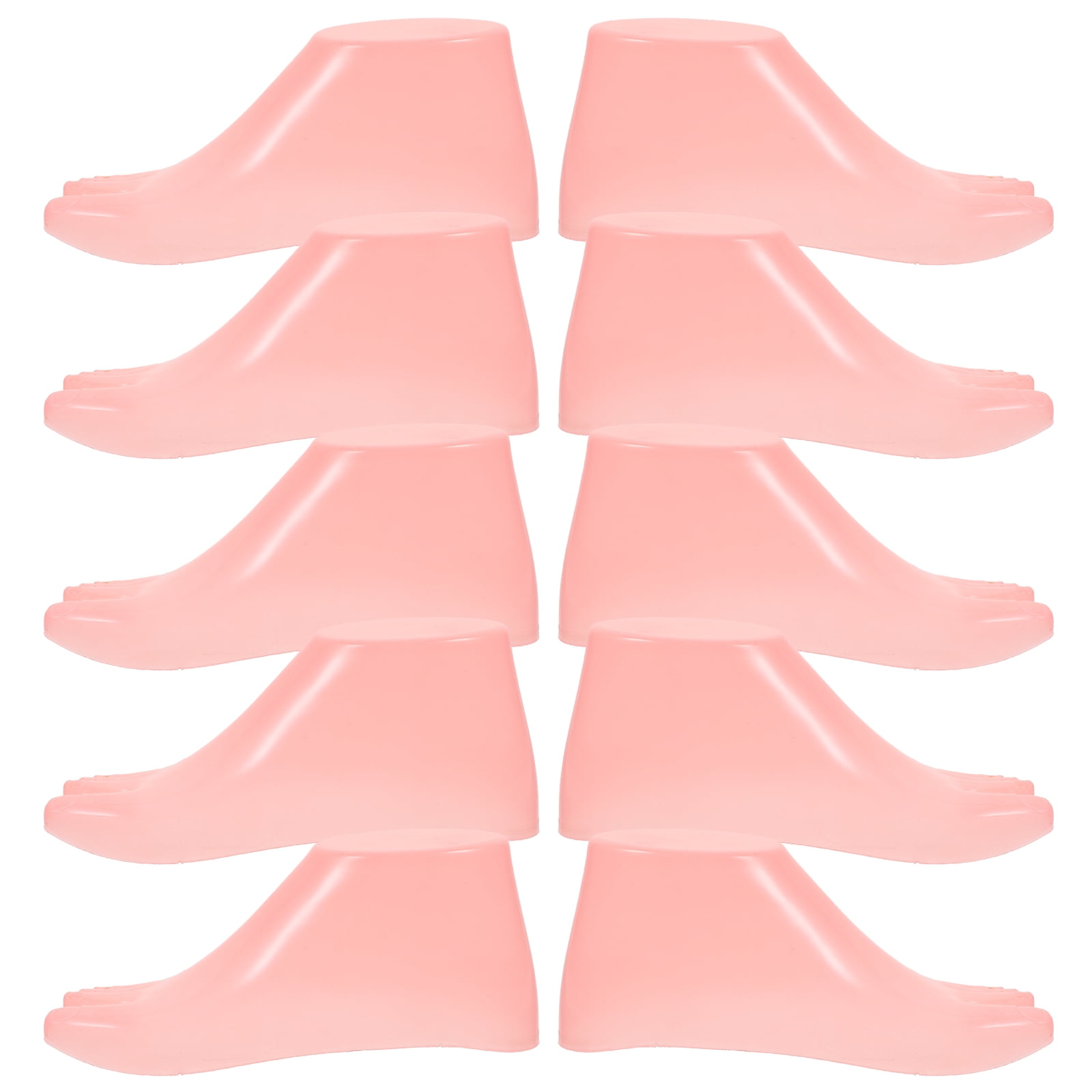 Guichaokj Pink 5 Pairs Display Shelf Plastic Shoes Feet Model Small ...