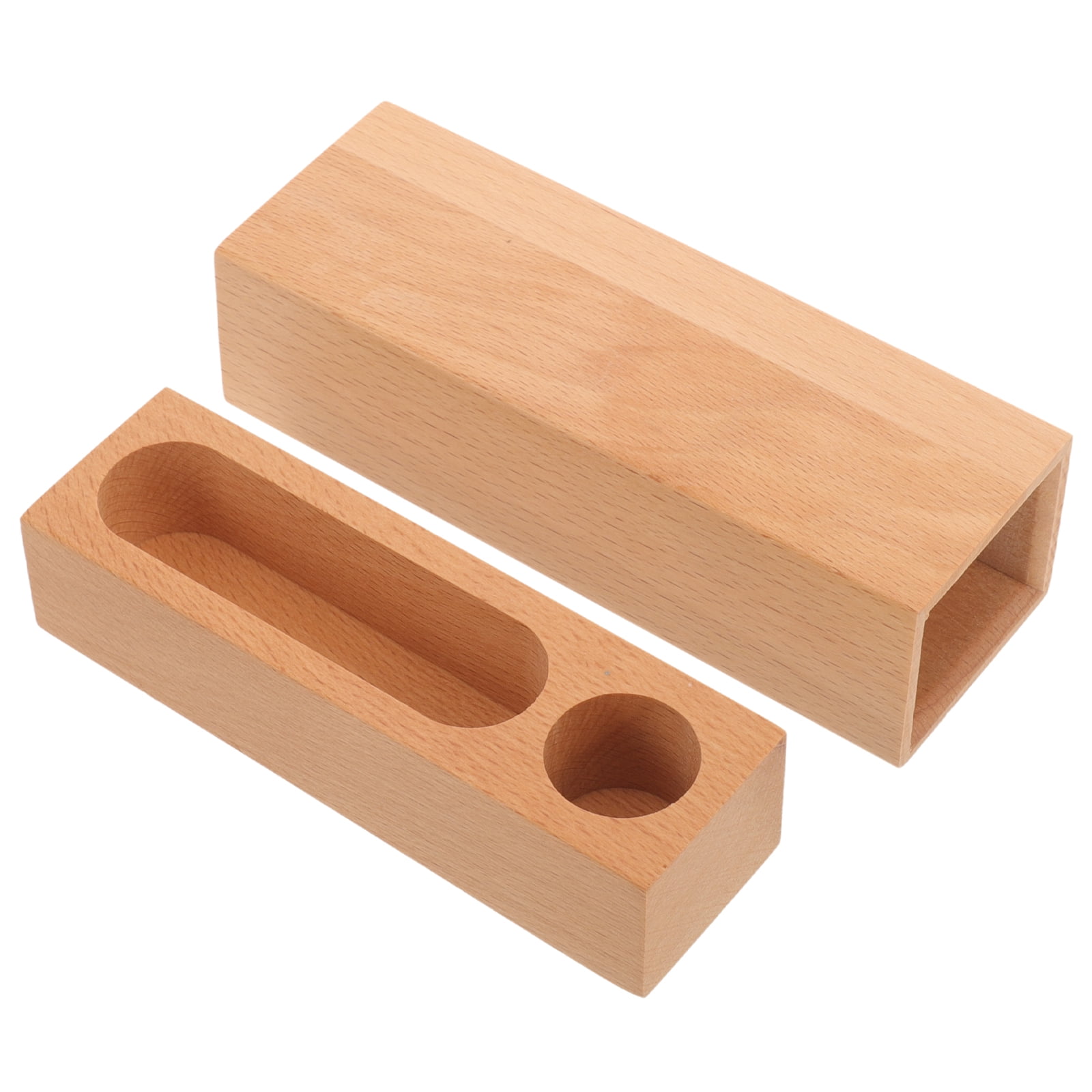 WRITWAA Wooden Chinese Ink Pad Box Ample Capacity Travel Office Use for ...