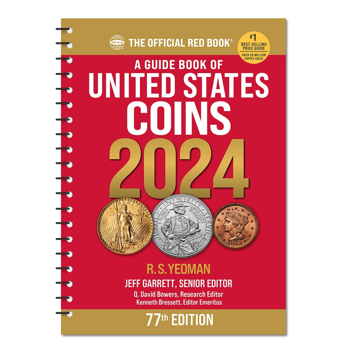 Whitman Publishing's Guide Book of United States Coins 2024, Spiral ...