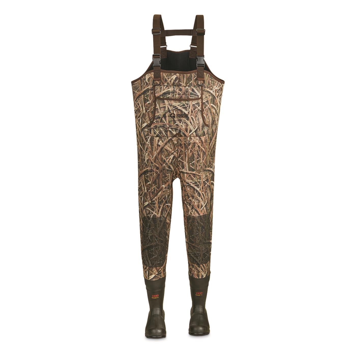 Guide Gear 3.5mm Mens Insulated Hunting Chest Waders with Boots, Camo ...