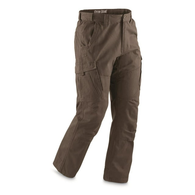 Guide Gear Canvas Cargo Pants for Men Relaxed Fit, Mens Work Pants for ...