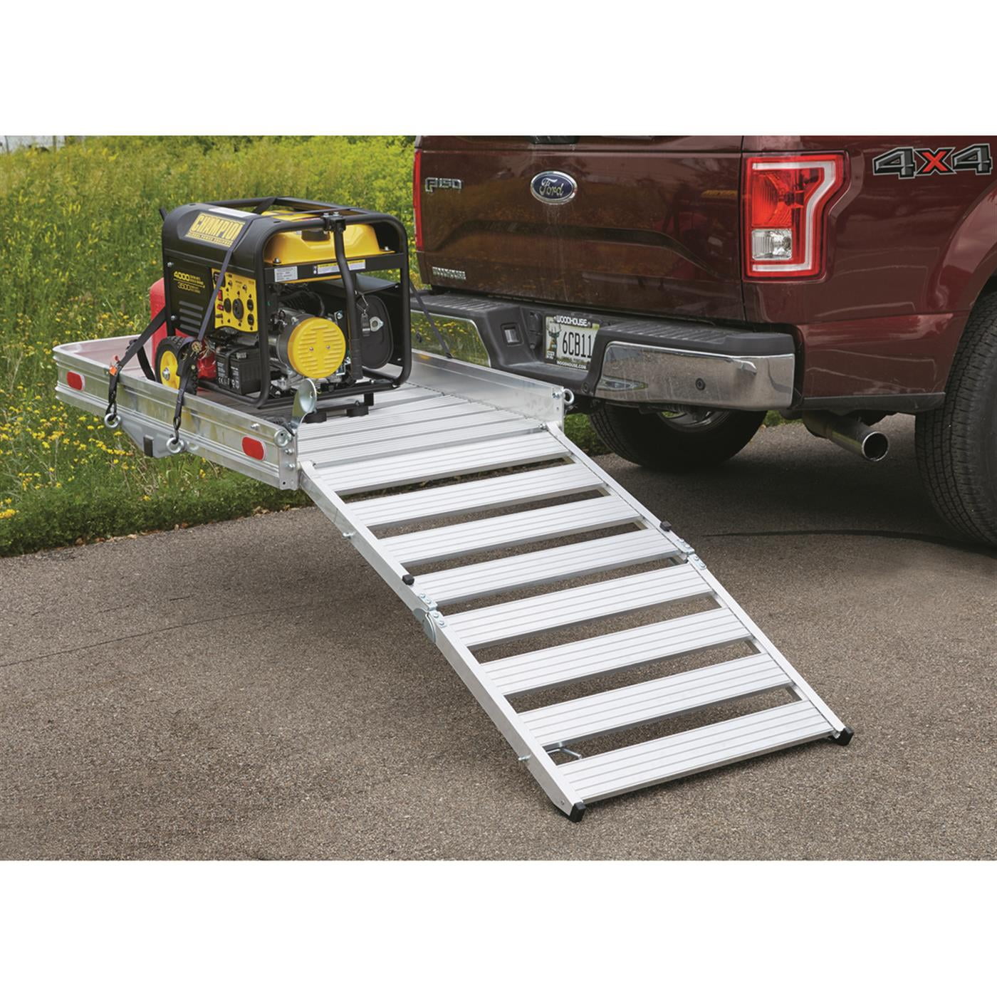 Guide Gear, Cargo Carrier, 500-lb capacity, Folding Aluminum with Ramp ...
