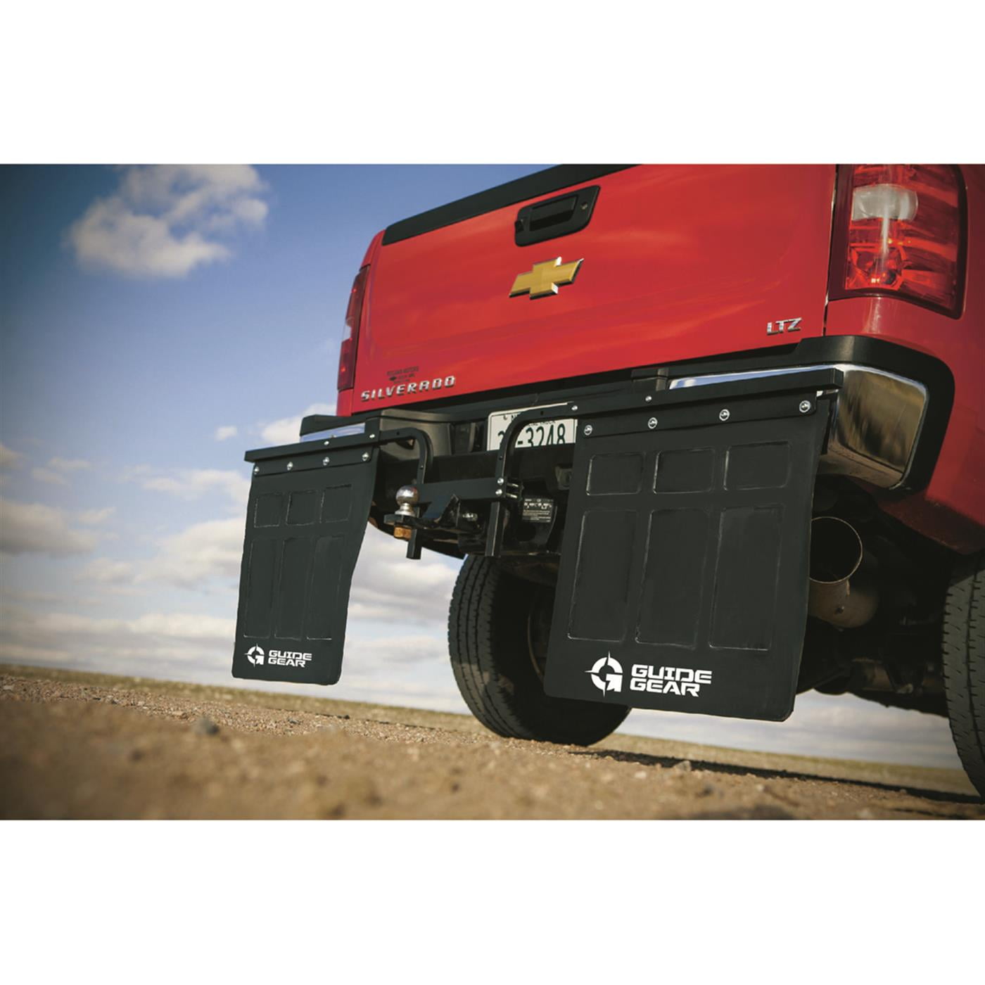 Guide Gear Adjustable Hitch Mount Mudflaps for Trucks, Heavy-Duty ...