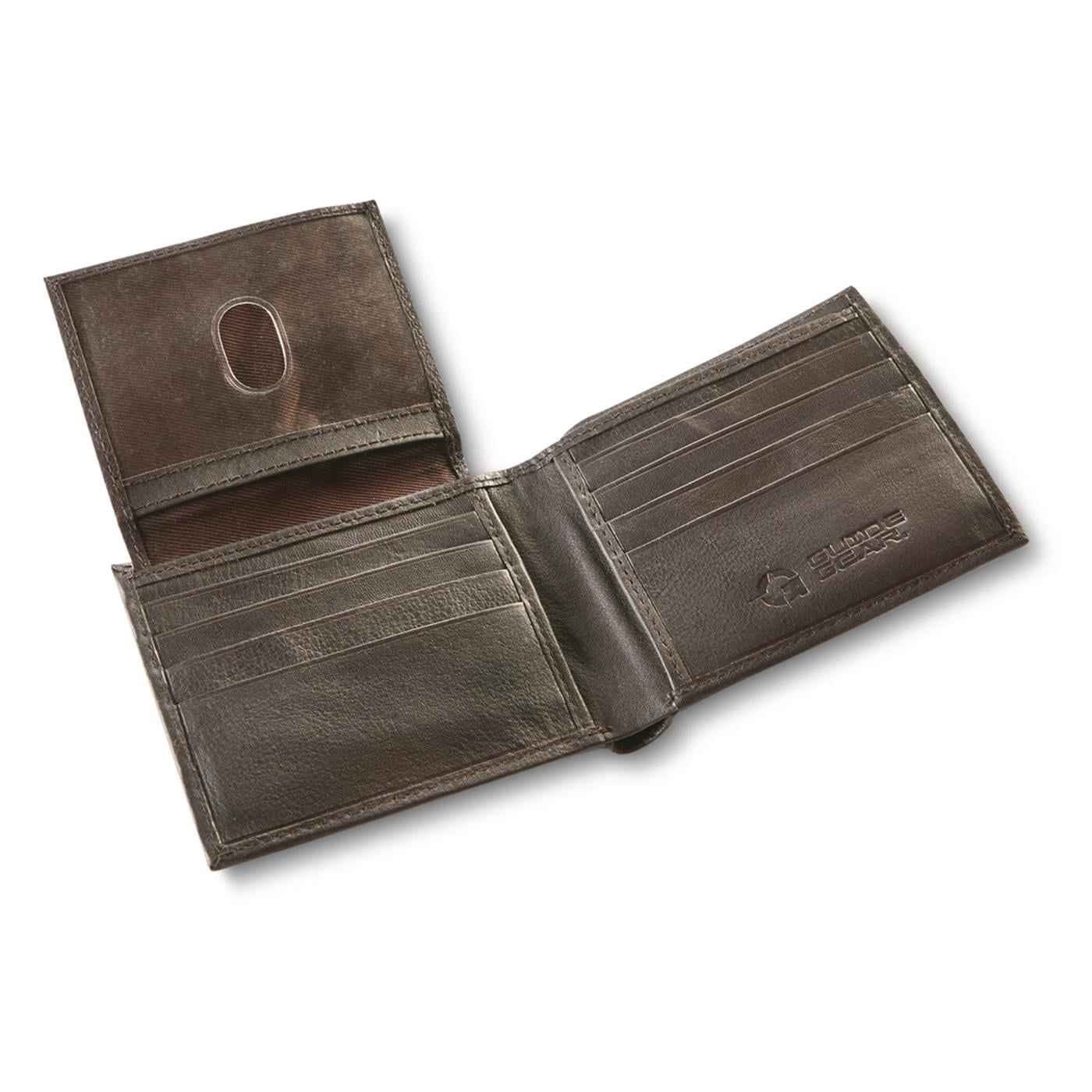 Guide Gear Leather RFID Wallet, Bi-fold Brown - Walmart.com