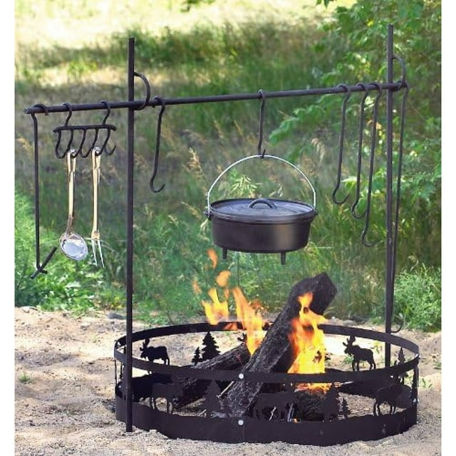 Guide Gear Manual Camp Spit for Roasting, BBQ, Grill, Rotisserie and ...