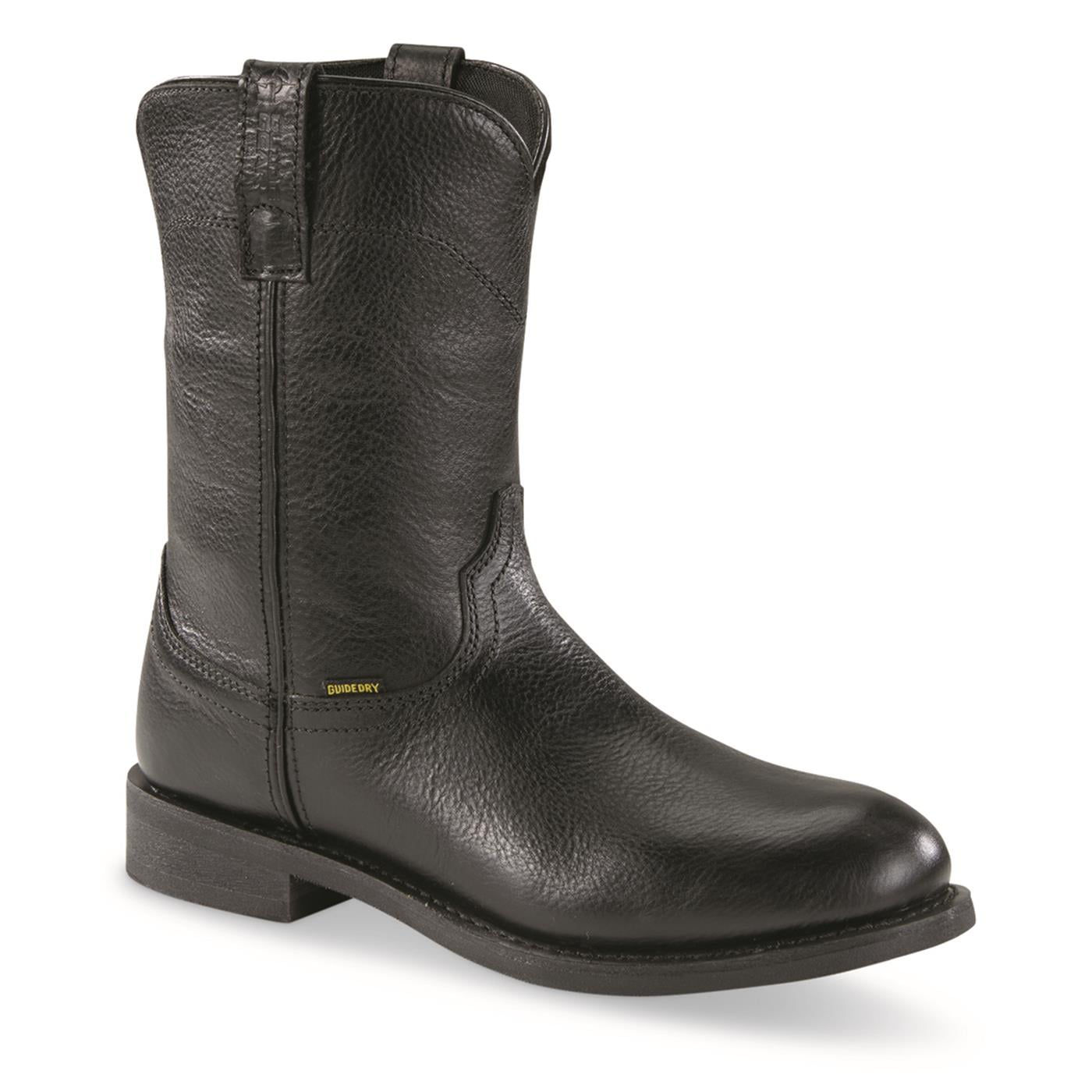 Guide Gear Men's 10" Roper 2.0 Waterproof Boots Black 11.5D (Medium ...
