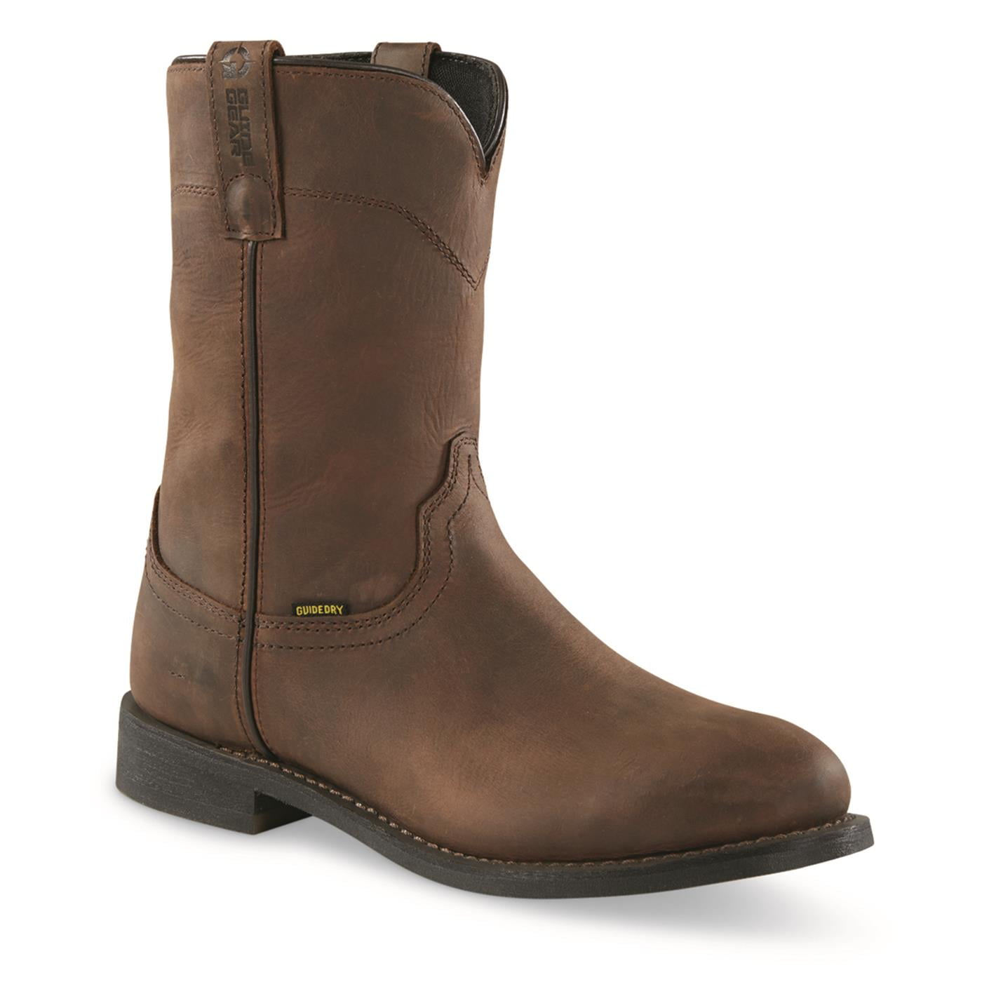 Guide Gear Men's 10" Roper 2.0 Waterproof Boots Distressed Brown 10.5D (Medium) - Walmart.com