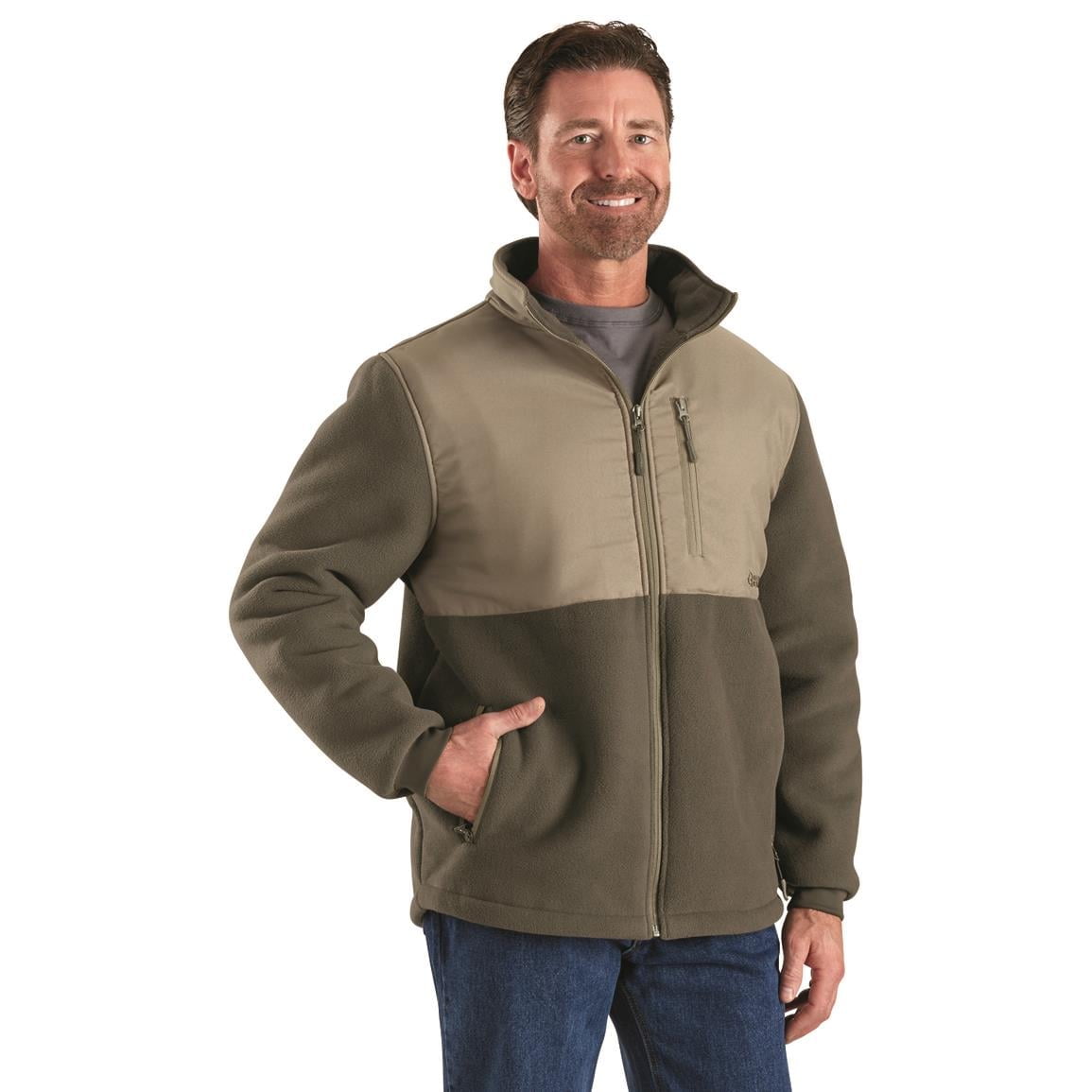Guide Gear Men's Burly Fleece Jacket - Walmart.com