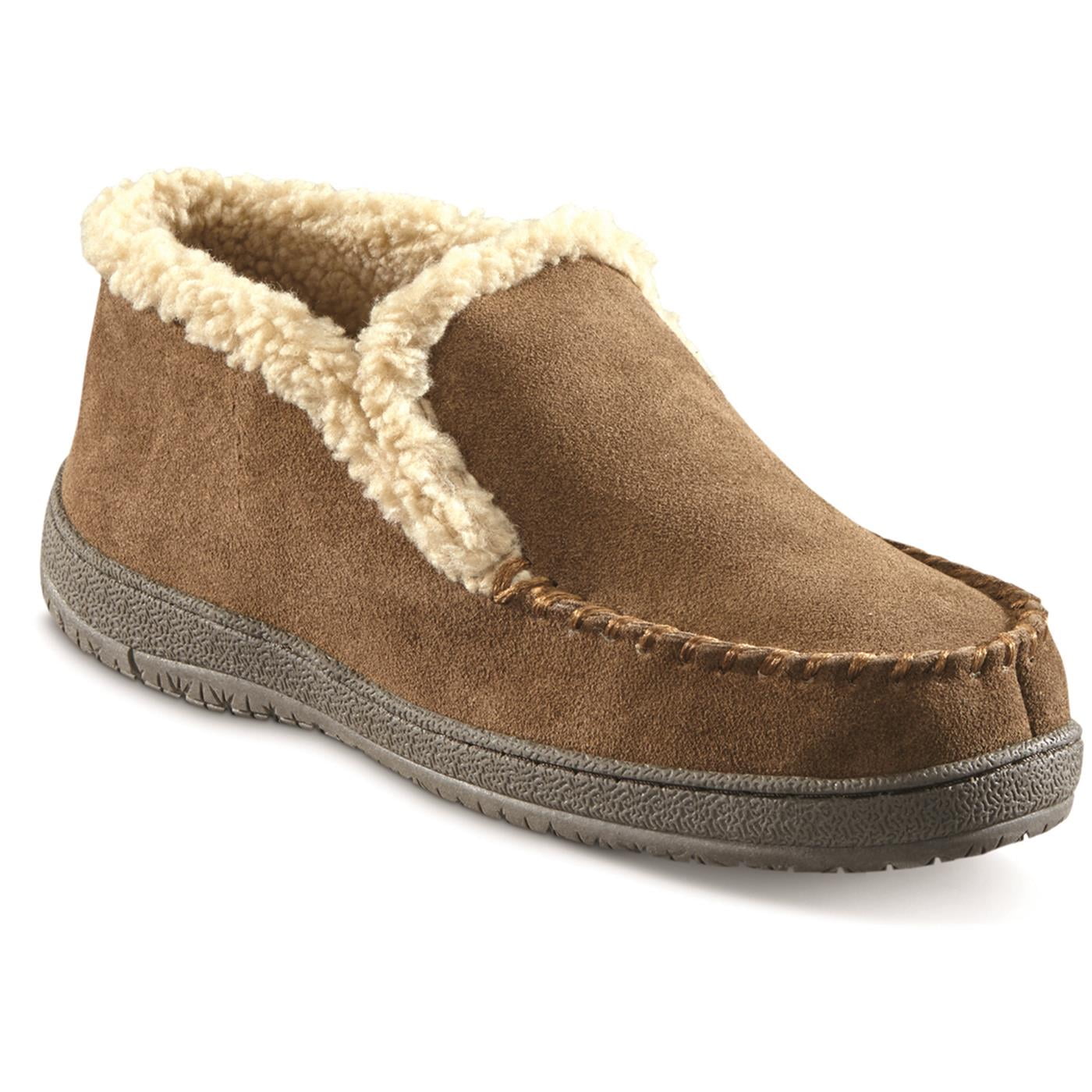 Guide Gear Burly II Men's: Indoor/Outdoor Moccasin Slippers with ...