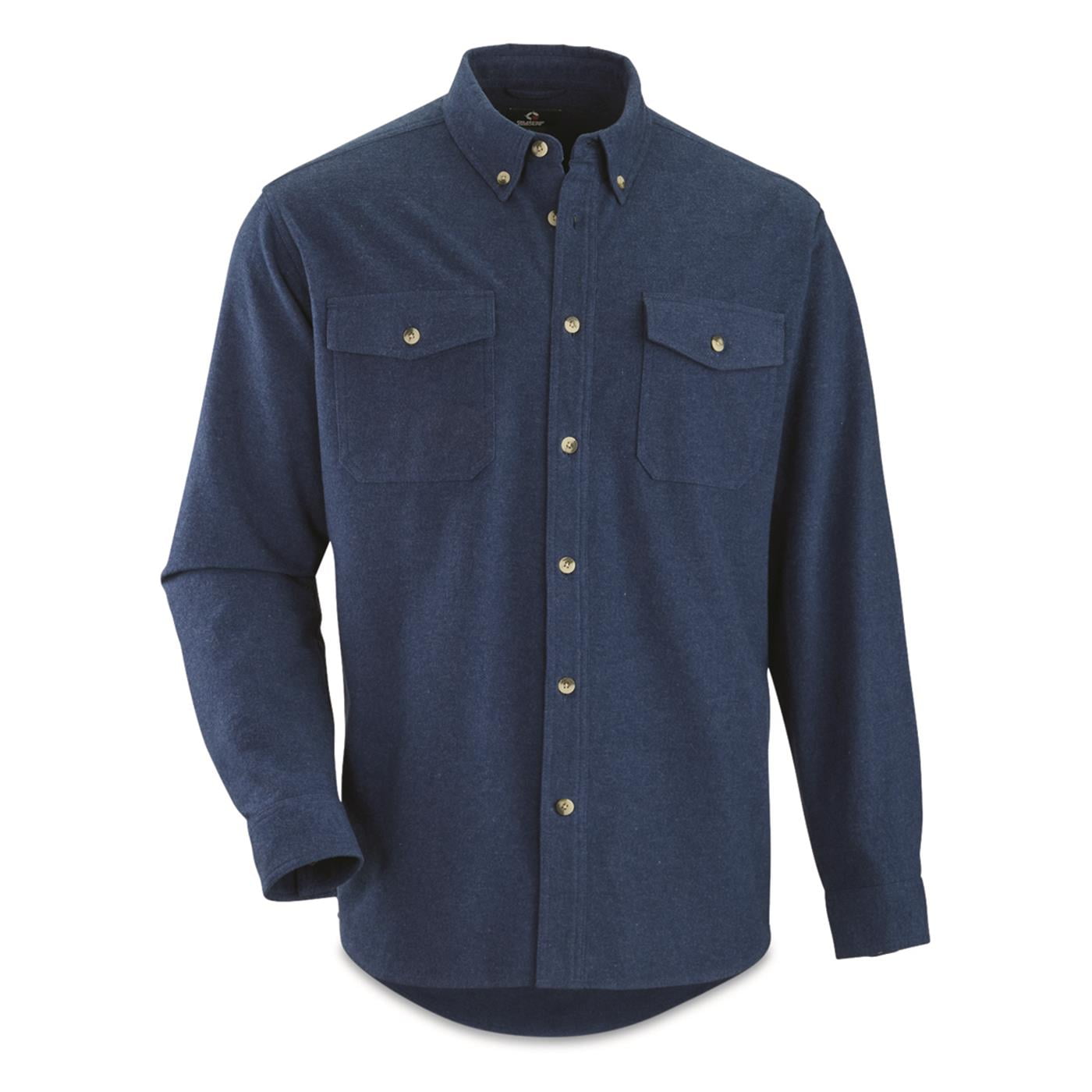 Guide Gear Men's Cotton Chamois Shirt Denim 3XL - Walmart.com