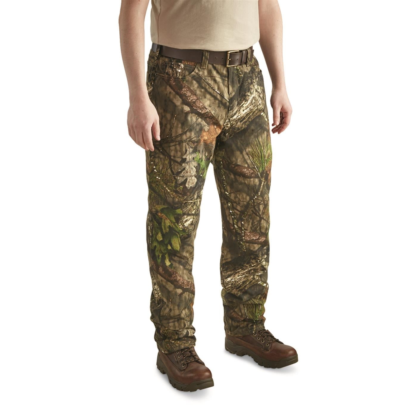 Guide Gear Men's Camo Lined Jeans Mossy Oak Break-Up Country W40 L32 ...