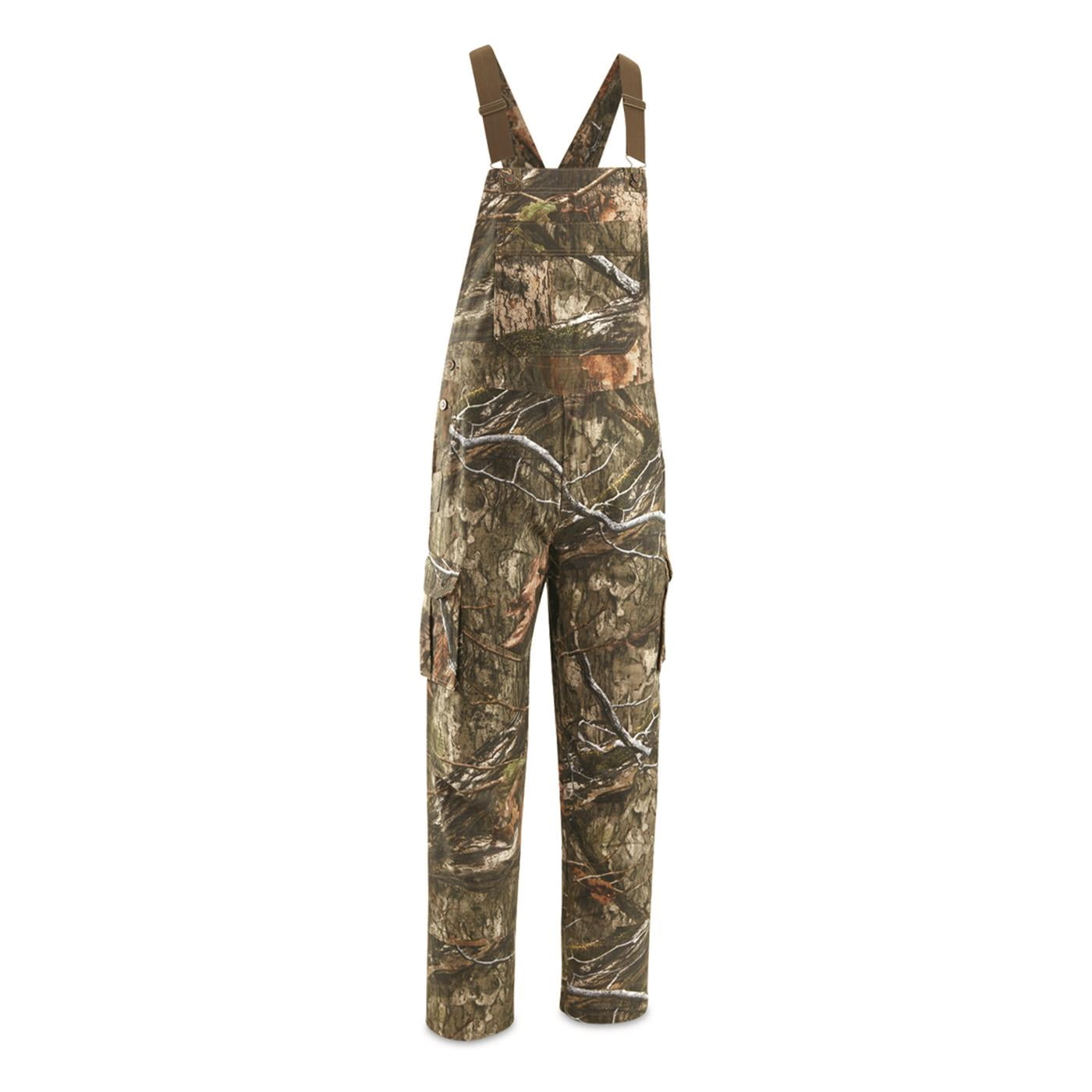 Guide Gear Men's Camo Work Bibs 2.0 - Durable Ripstop Cotton, Irregular ...