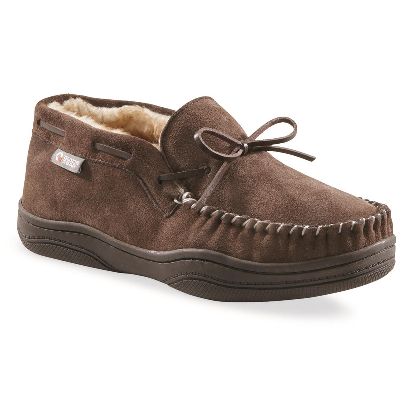 Guide Gear Men's Chukka Moc Slippers Chocolate 14D (Medium) - Walmart.com