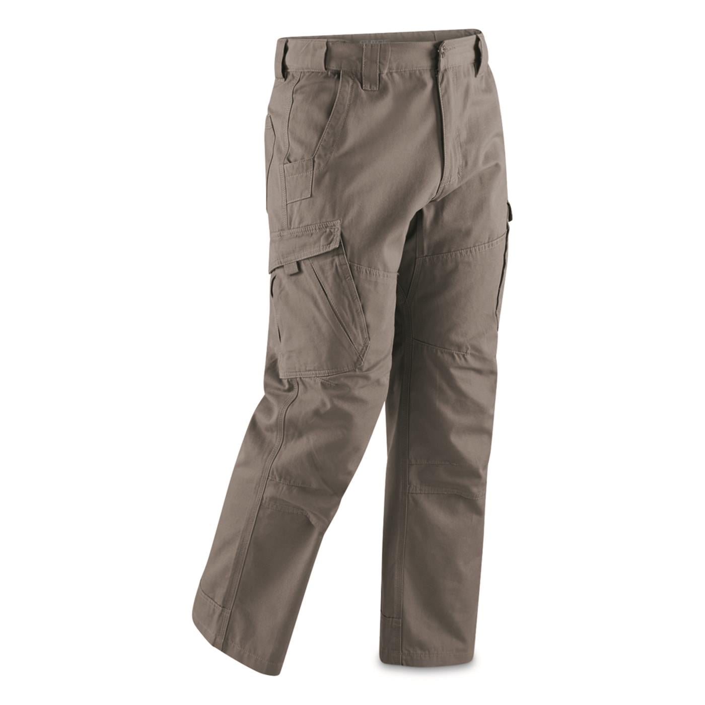 Guide Gear Men's Flex Canvas Cargo Work Pants Charcoal W38 L32 ...