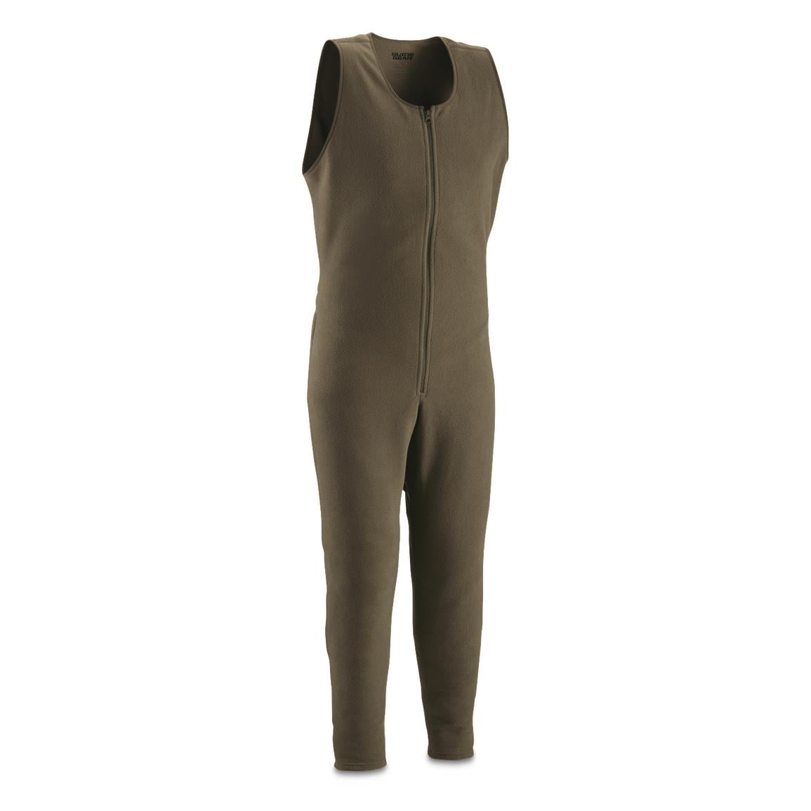 Guide Gear Men's Fleece Base Layer Union Suit, Thermal, Moisture ...