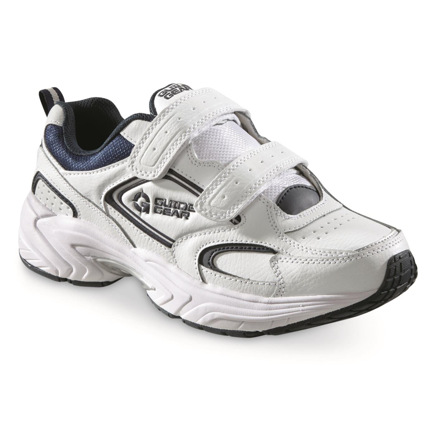Guide Gear Men's Walking Shoes, White/Navy, Leather, Lightweight ...