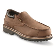 Guide Gear Men's Wedge 8" Waterproof Moc Toe Work Boots Brown 10D ...