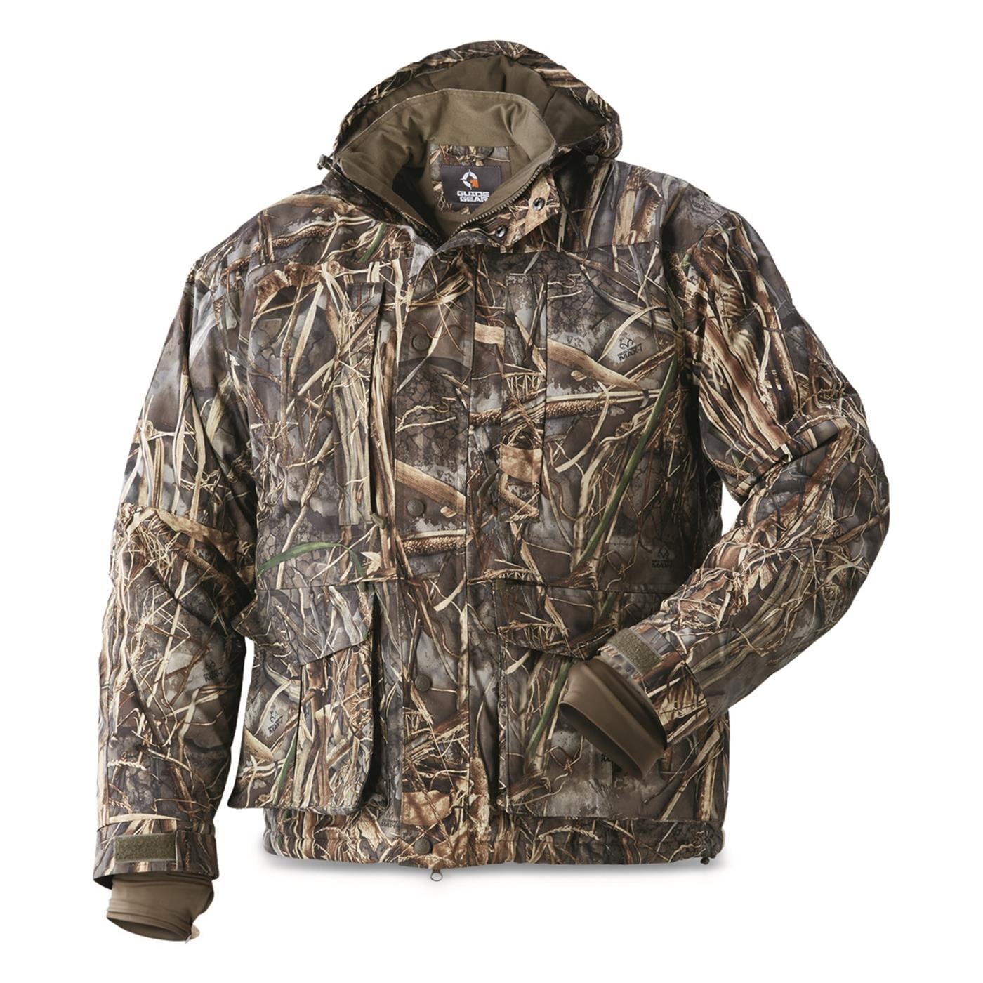 Guide Gear Men's Waterproof Camo Hunting Jacket, Insulated, 9 Pockets ...