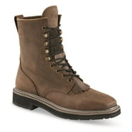 Old West Men's Narrow Round Toe Cowboy Work Boots - Walmart.com