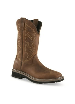 Justin Original Work Boots Men's Stampede Steel Toe Square Toe Work ...