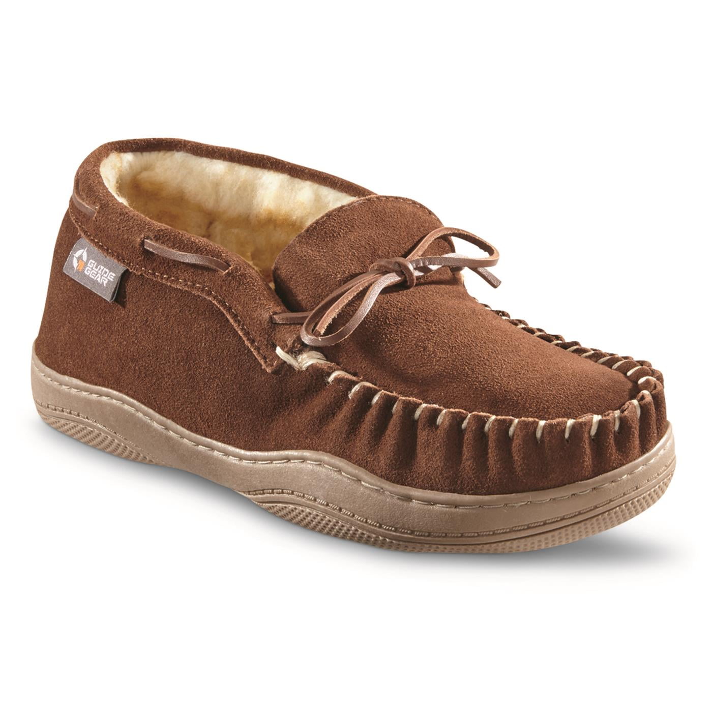 Guide Gear Mens Moccasin Slippers Suede Chukka, Indoor and Outdoor ...
