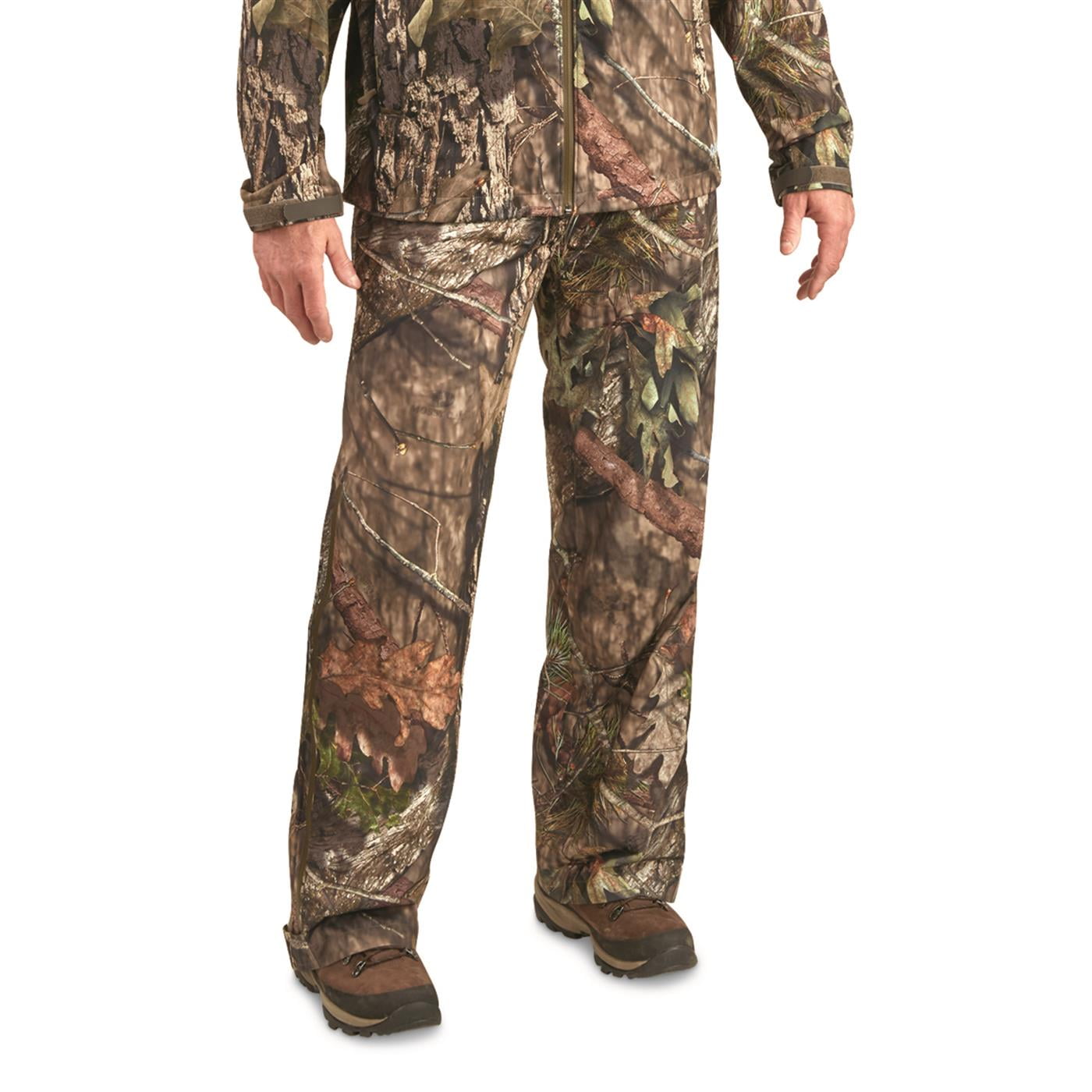 Guide Gear Men's Stretch Waterproof Packable Rain Pants, Camo Mossy Oak ...