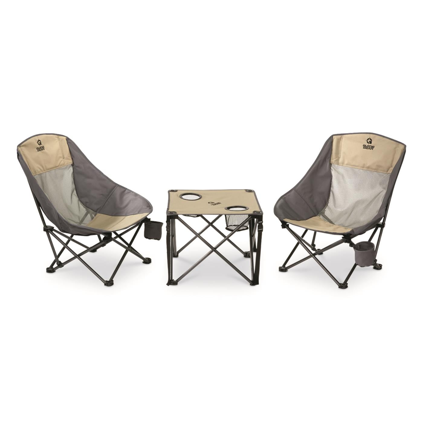 Guide Gear Overlander Camp Furniture Set, Folding Chairs and Table ...