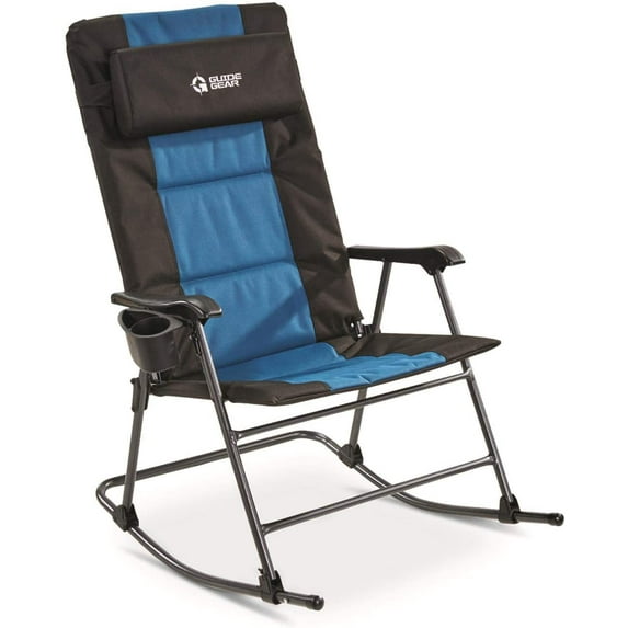 Guide Gear Oversized Rocking Camp Chair, Portable, Outdoor, Folding ...