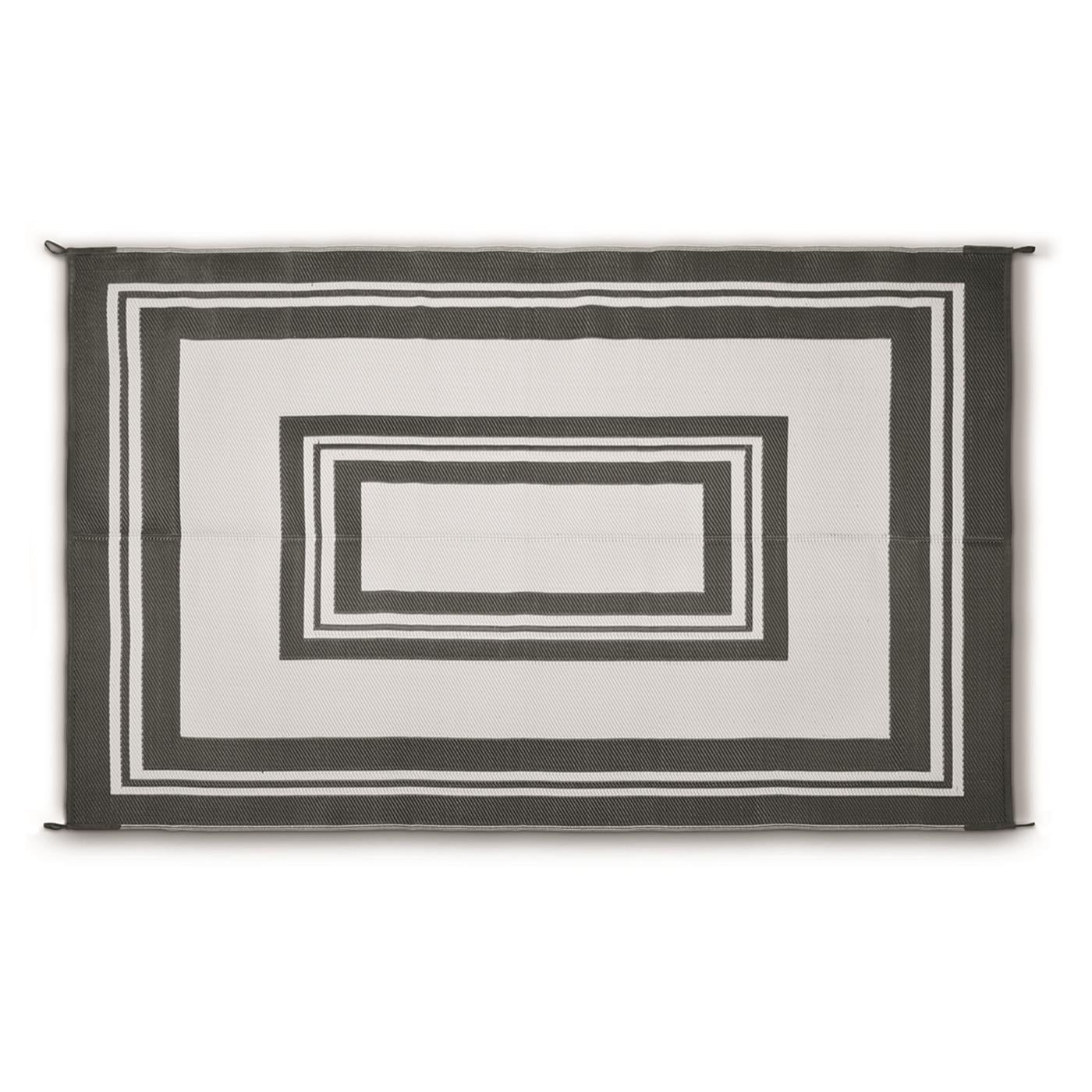 Guide Gear® Reversible Outdoor Rug, Border Pattern Cream/Black 9X12 ...