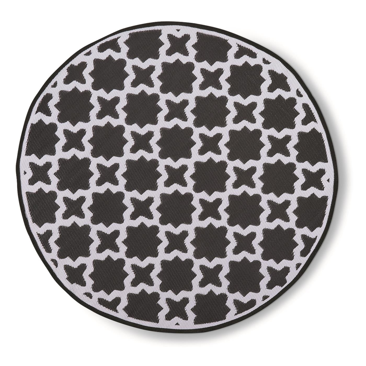 Guide Gear Summer Star Outdoor Rug Black/White 9' ROUND - Walmart.com