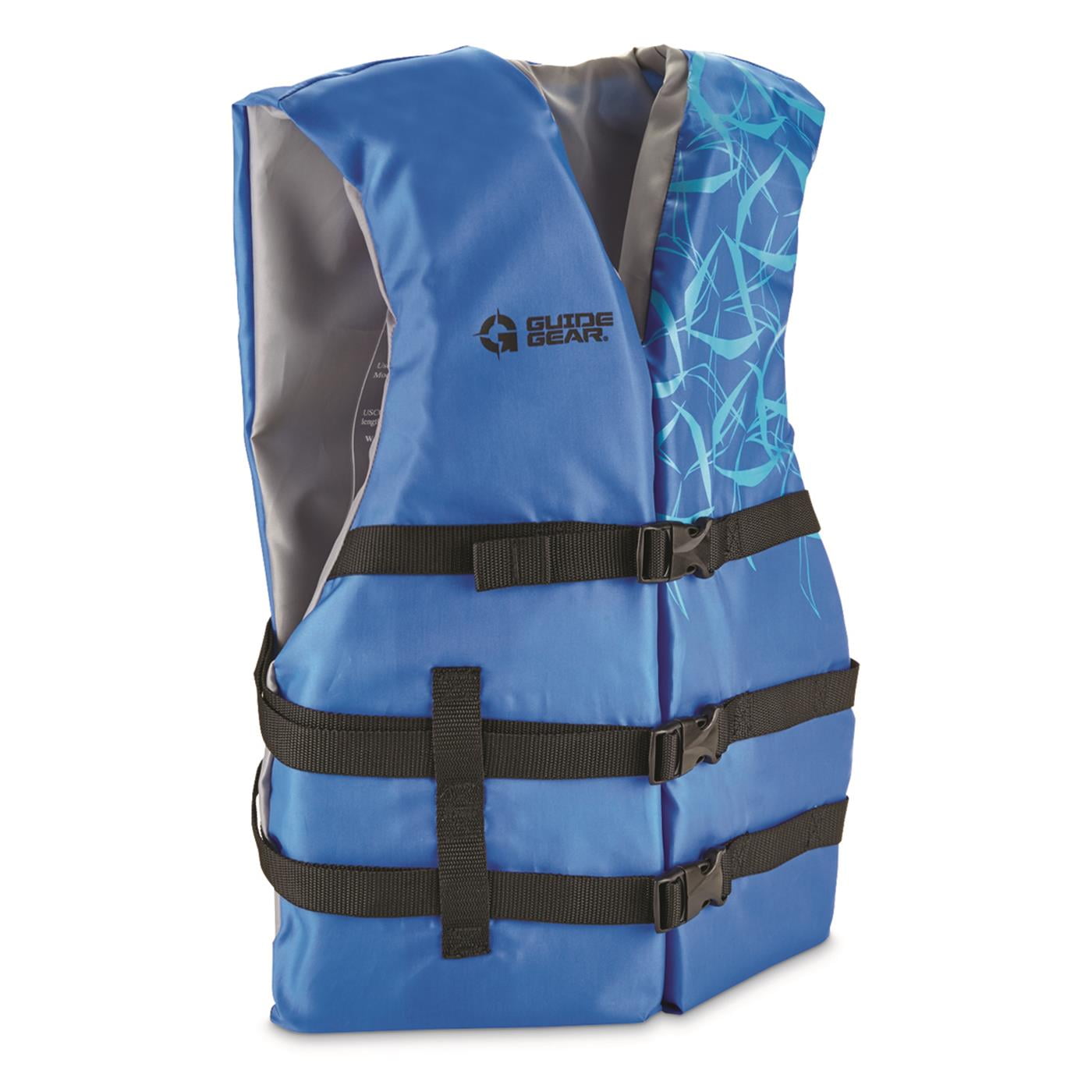 Guide Gear Type III Adult Life Vest, Blue/Black, Universal, Water ...