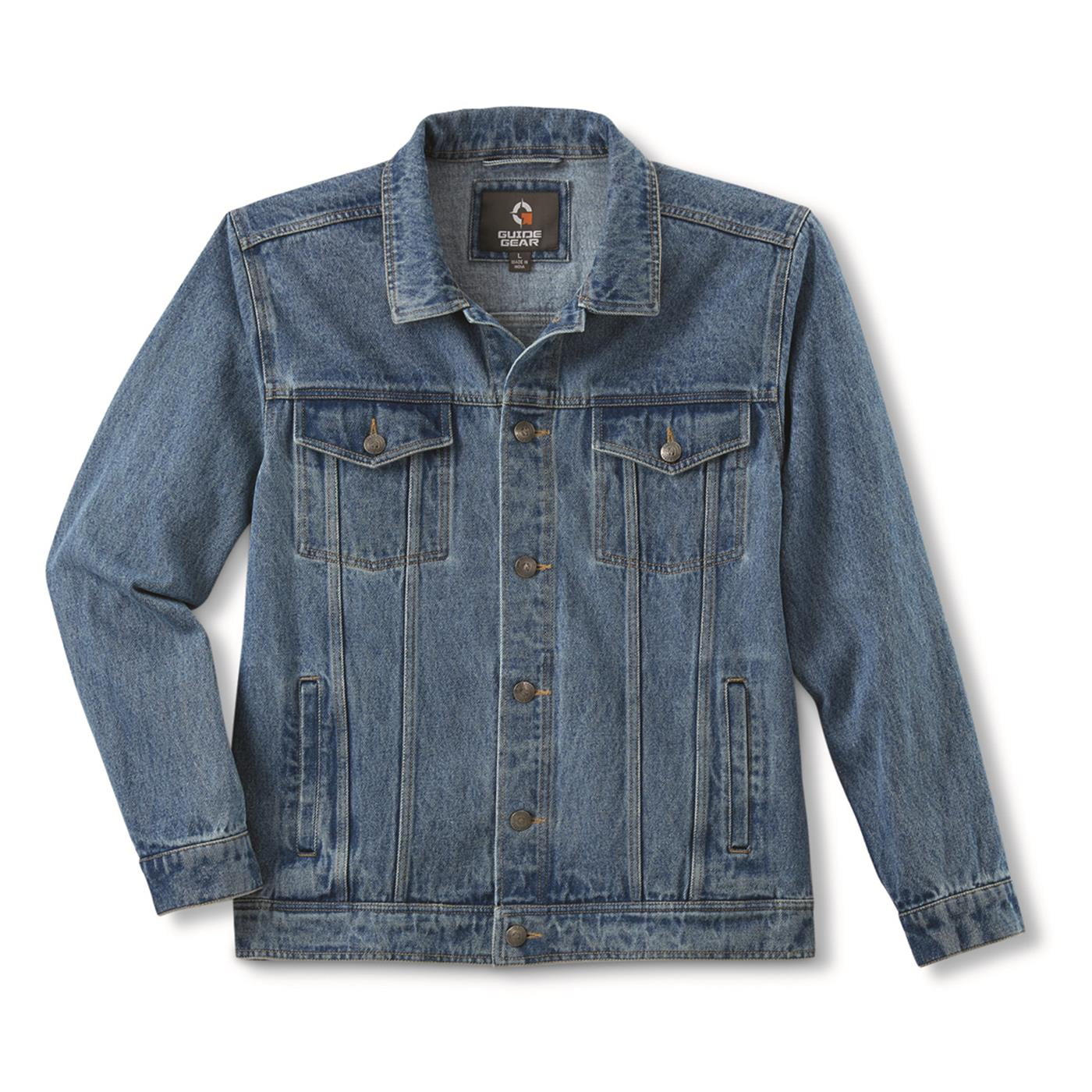 Guide Gear Unlined Denim Jacket Medium Stonewash XL - Walmart.com