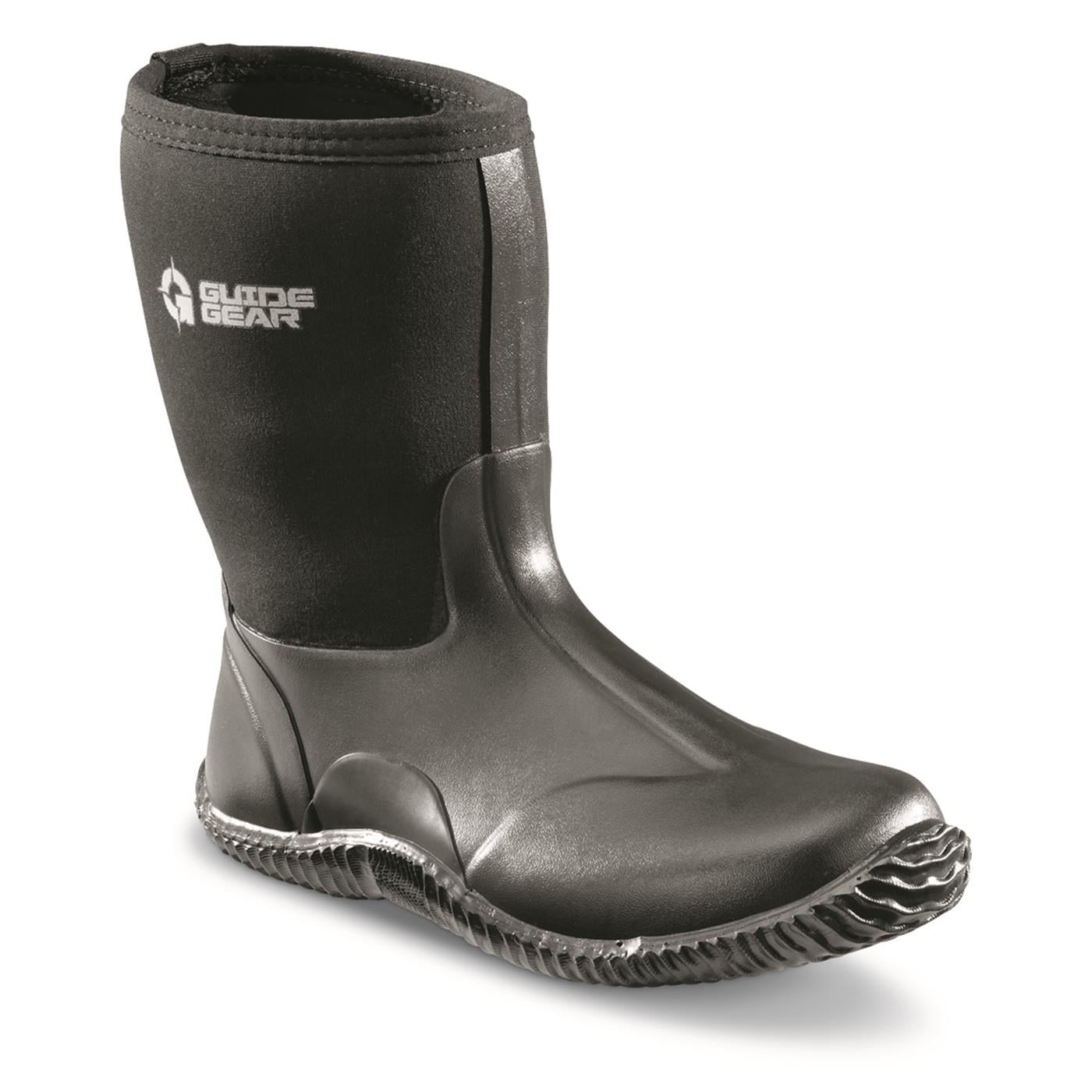 Guide Gear Women's Mid Bogger Rubber Boots Black 6D (Medium) - Walmart.com